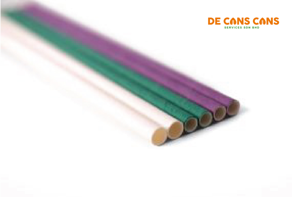 Biodegradable Paper Straws – Flat End 12mm x 210mm - De Cans Cans